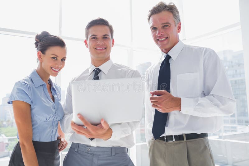 Diverse Business Team at Office Building Stock Photo - Image of ...