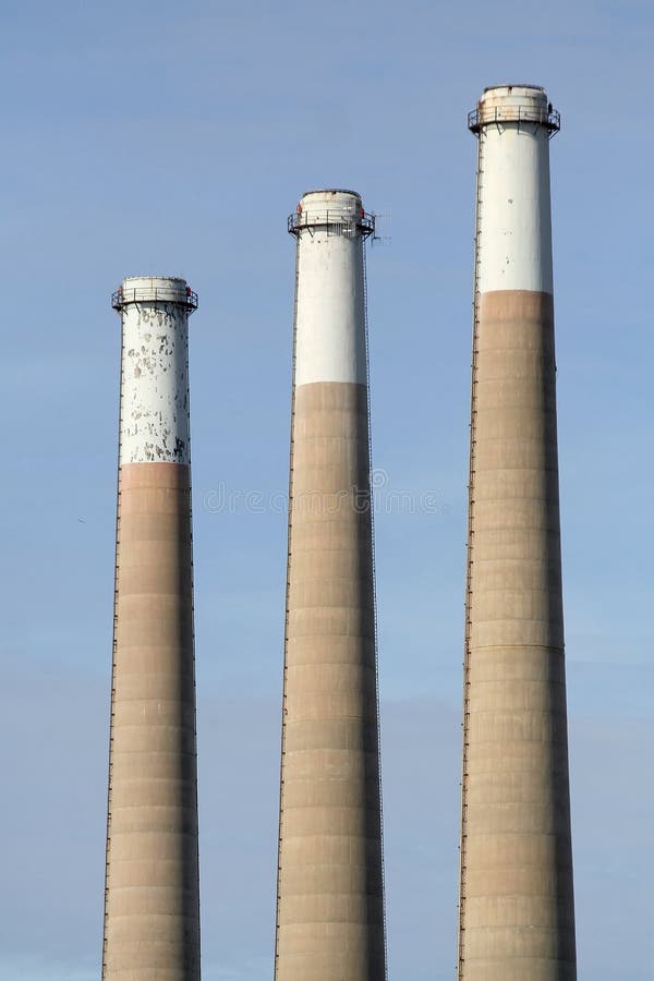 Three Smokestacks Picture. Image: 3980574