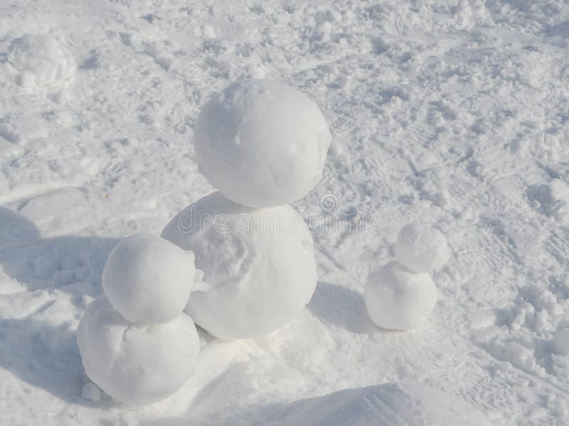 Three Snowballs stock image. Image of petal, sand, freezing - 224694865