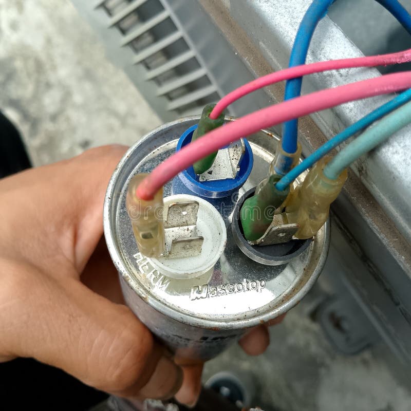 Three socket ac capacitor stock image. Image of three - 364046725