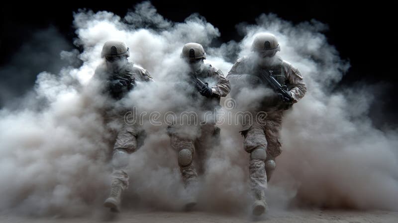 Three Armed Soldiers Tactical Formation Stock Photos - Free & Royalty ...