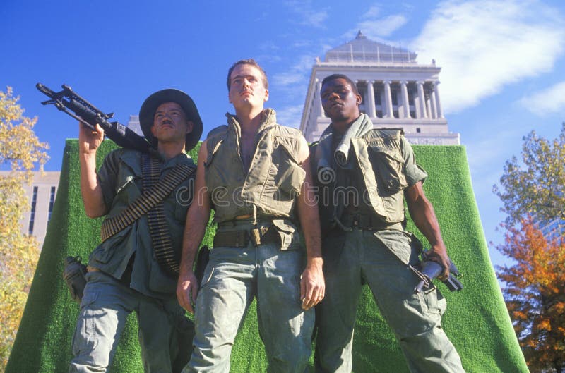 Three Soldiers on a Float editorial photo. Image of louis - 26886546
