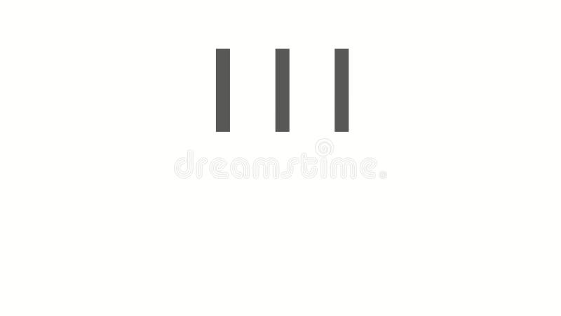 Three Vertical Bars Motion Symbol Stock Video - Video of engineering ...