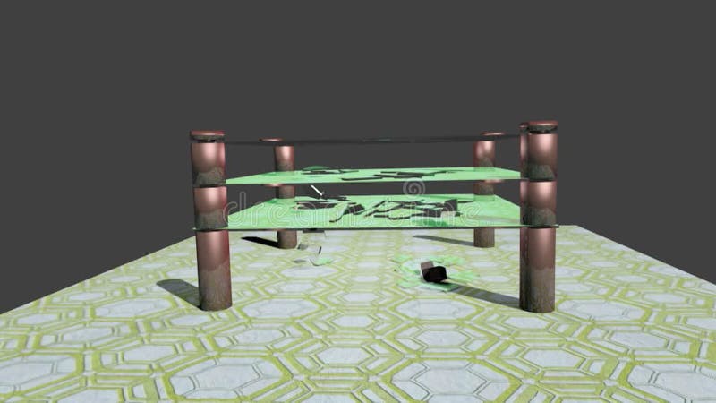 Broken glass table stock video. Video of video, table - 269793483