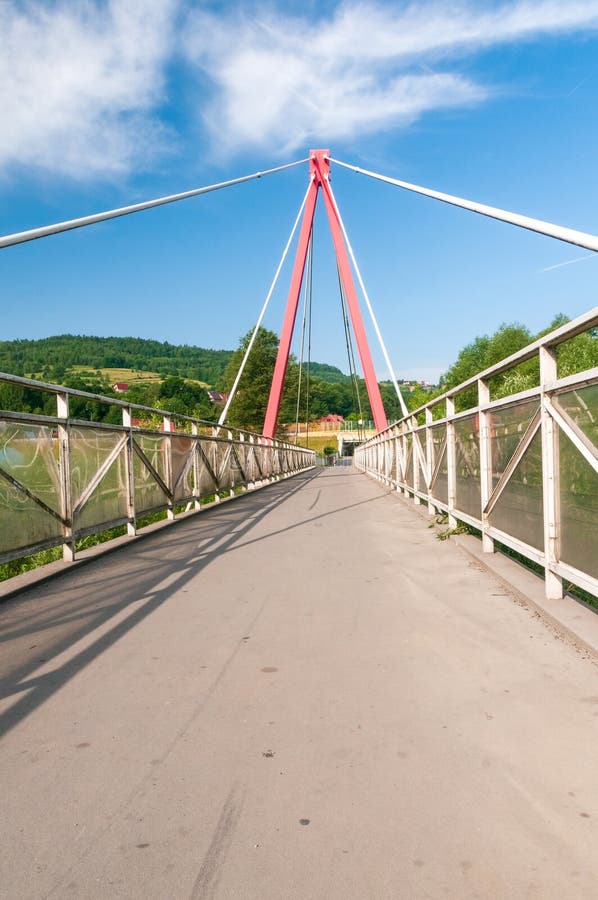 Pcim, Bridge Over Raba River, Poland, Europe Stock Image - Image of ...