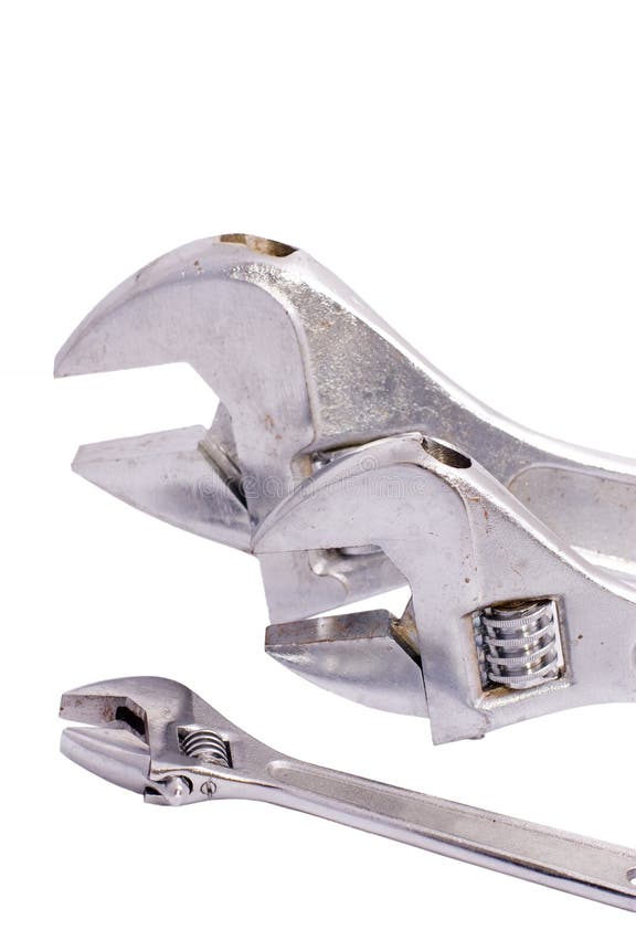 Three spanner stock image. Image of mirror, screwdriver - 11672083
