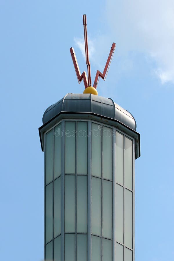 Three Sparks, a Symbol of Electrical Discharge on a Lightning Rod on a ...