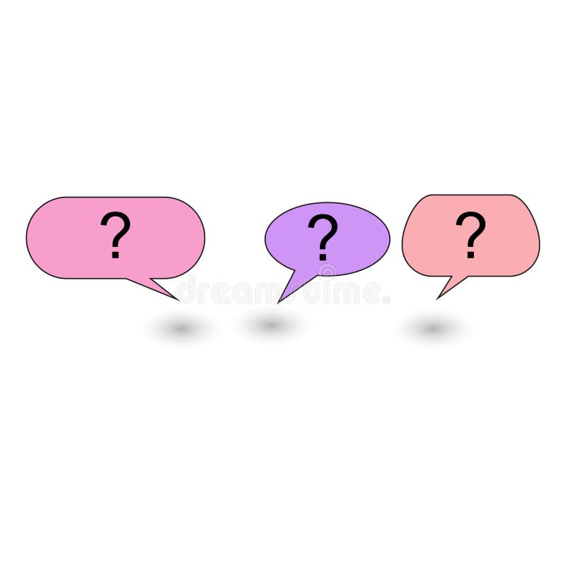 Speech Bubble Question Marks People Stock Illustrations – 151 Speech ...