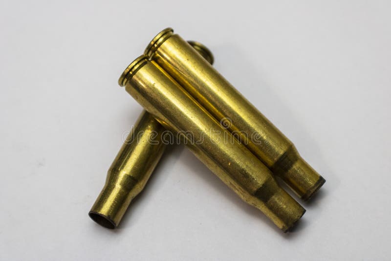 Spent 30.06 bullet casings stock image. Image of brass - 211304217