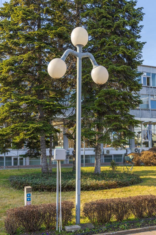 Lamp Pole Park stock image. Image of three, illumination - 271622227