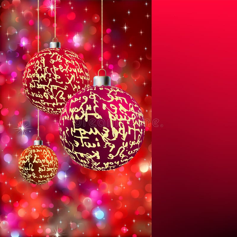 Three Spheres with a Gold Ornament Stock Vector - Illustration of ...