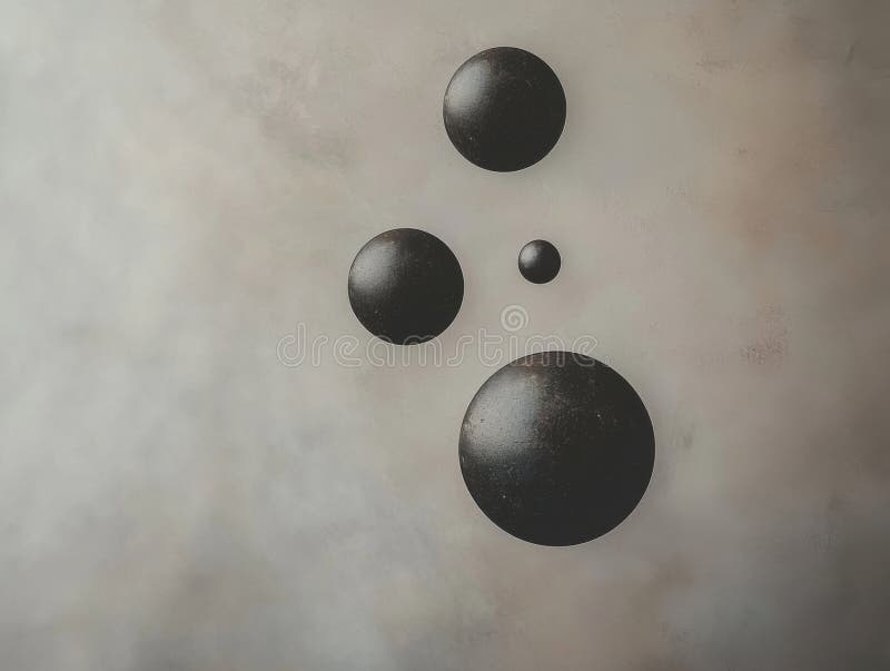 Three Spheres Suspended in the Air Creating a Captivating and Whimsical ...