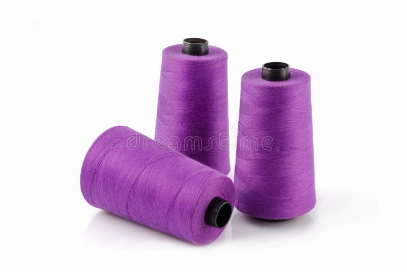 Three Spools of Purple Thread Stock Image - Image of spool, duty: 51002737