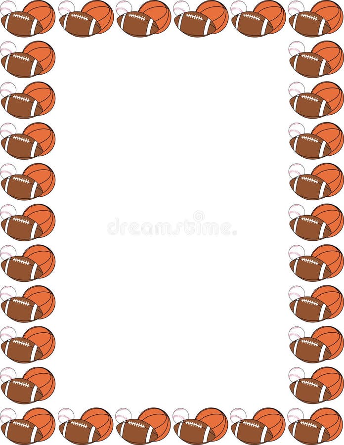 Basketball Borders For Microsoft Word Frame Basketball Border Clipart