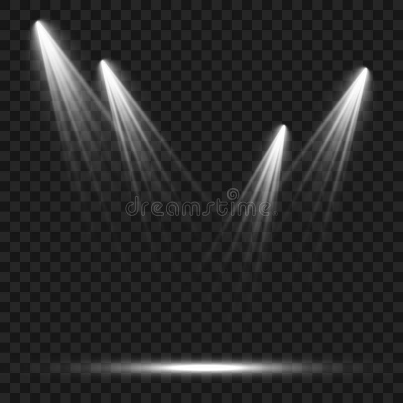Three Spotlights Skillfully Illuminating a Stage, Setting the Scene for ...
