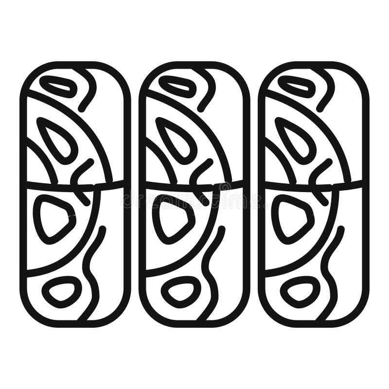 Three Spring Rolls with Vegetables and Sauce are Waiting on a Plate ...