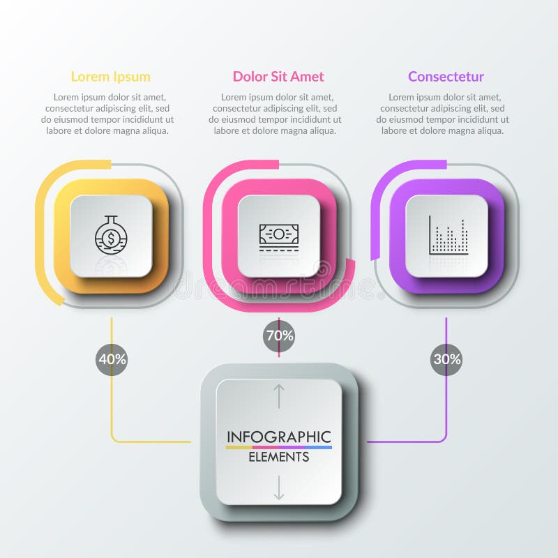 Modern Infographic Design Template Stock Vector - Illustration of ...