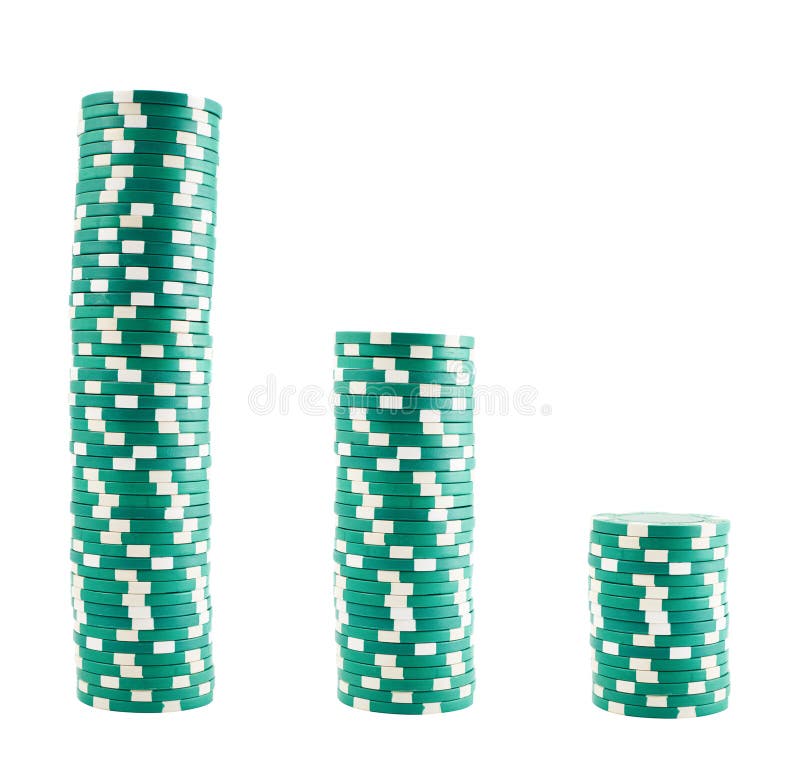 Three Stacks of Casino Chips Stock Image - Image of jackpot, equipment ...