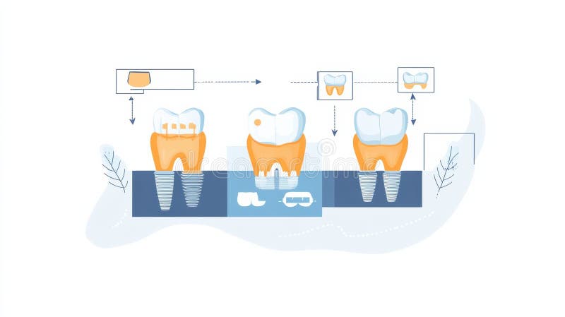 Three Stages of the Dental Implant Process are Illustrated Clearly ...