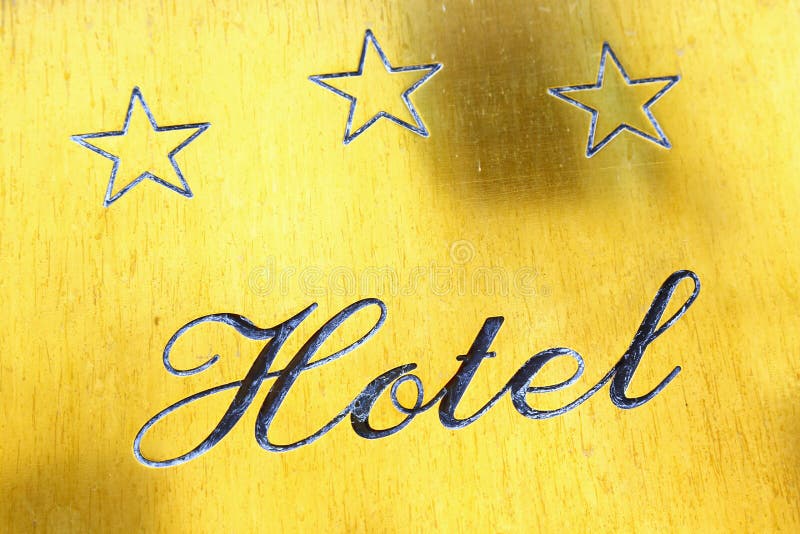 Three star hotel sign stock image. Image of italy, travel - 42051251