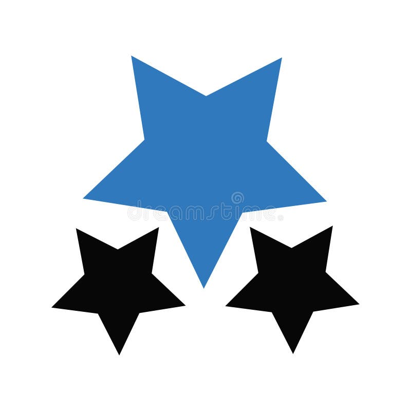 Three star icon stock vector. Illustration of concept - 264376150