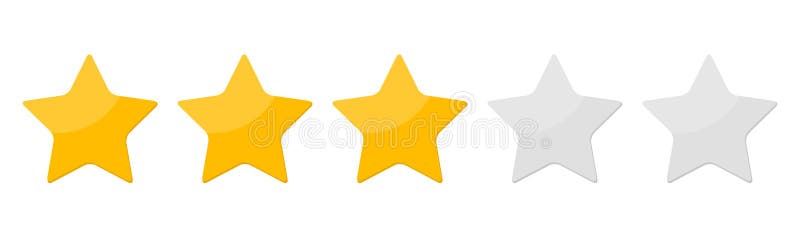 Three 3 Star Rank Background. Vector Illustration Stock Illustration ...
