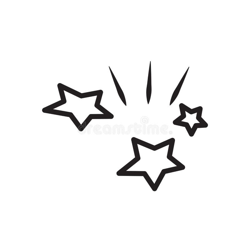 Three Stars Icon Vector Isolated on White Background, Three Stars Sign ...