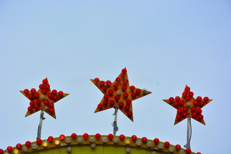 Three stars stock image. Image of blue, electricity, shape - 62418155
