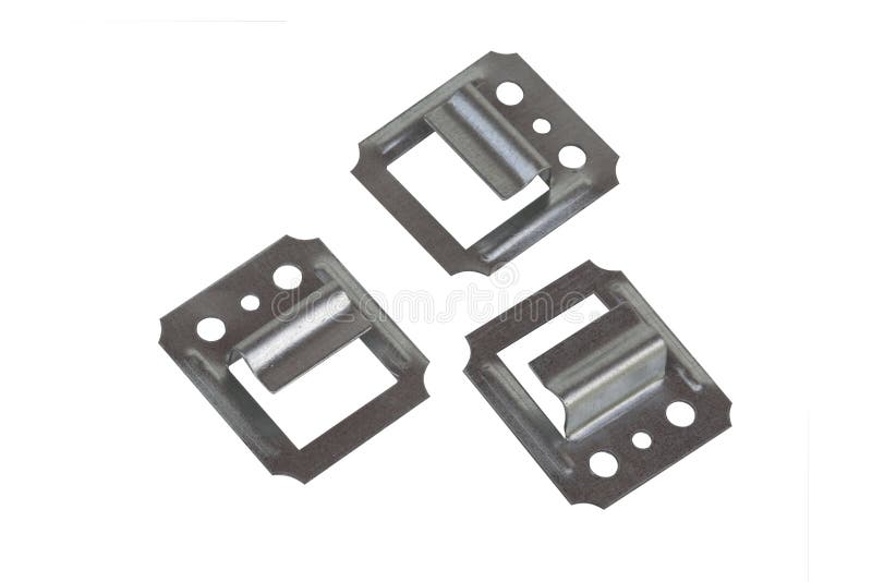 Three Steel Brackets for Attaching Siding Used for House Cladding Stock ...