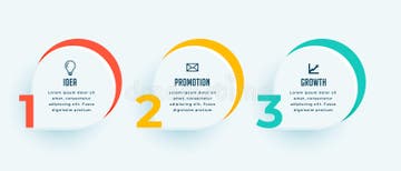 Three Step Corporate Infographic Sequence Timeline Banner Design Stock ...