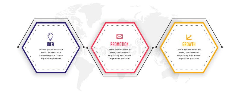 Three Step Infographic Business Chart Banner a Plan for Success Stock ...