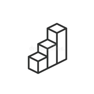 Three Steps Diagrams, Icon in Line Design. Three, Steps, Diagram ...