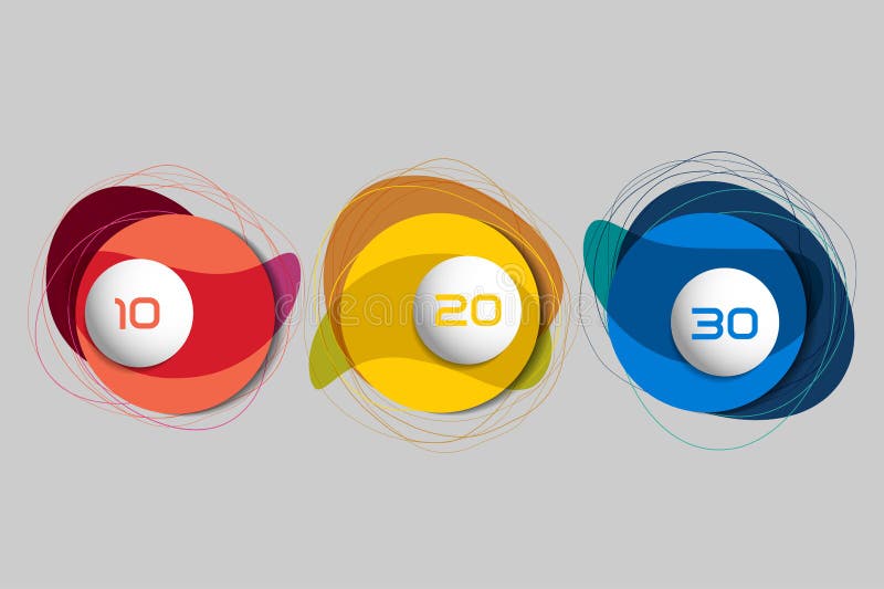 Three Steps Elements Bubble Chart, Scheme, Diagram. Infographic ...