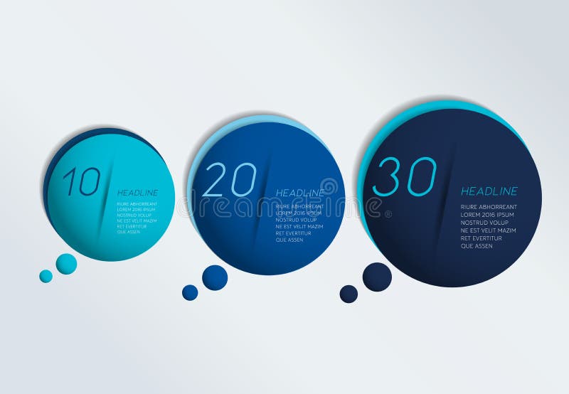 Three Steps Elements Bubble Chart, Scheme, Diagram. Infographic ...