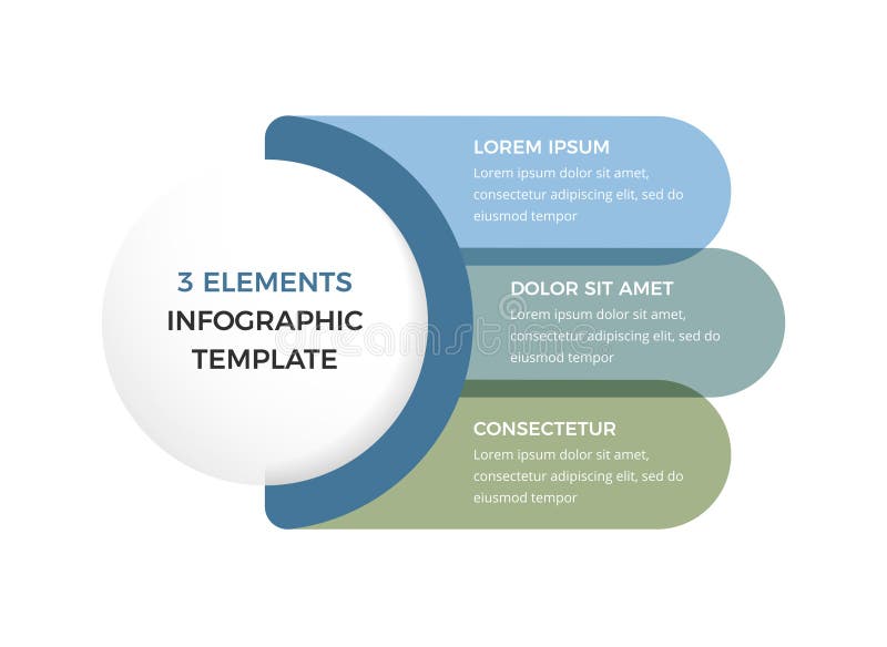 Three Steps Infographic Template Stock Vector - Illustration of option ...