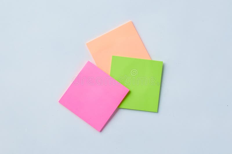 Bright Colored Sticky Notes Arranged on a Light Background Showcasing ...