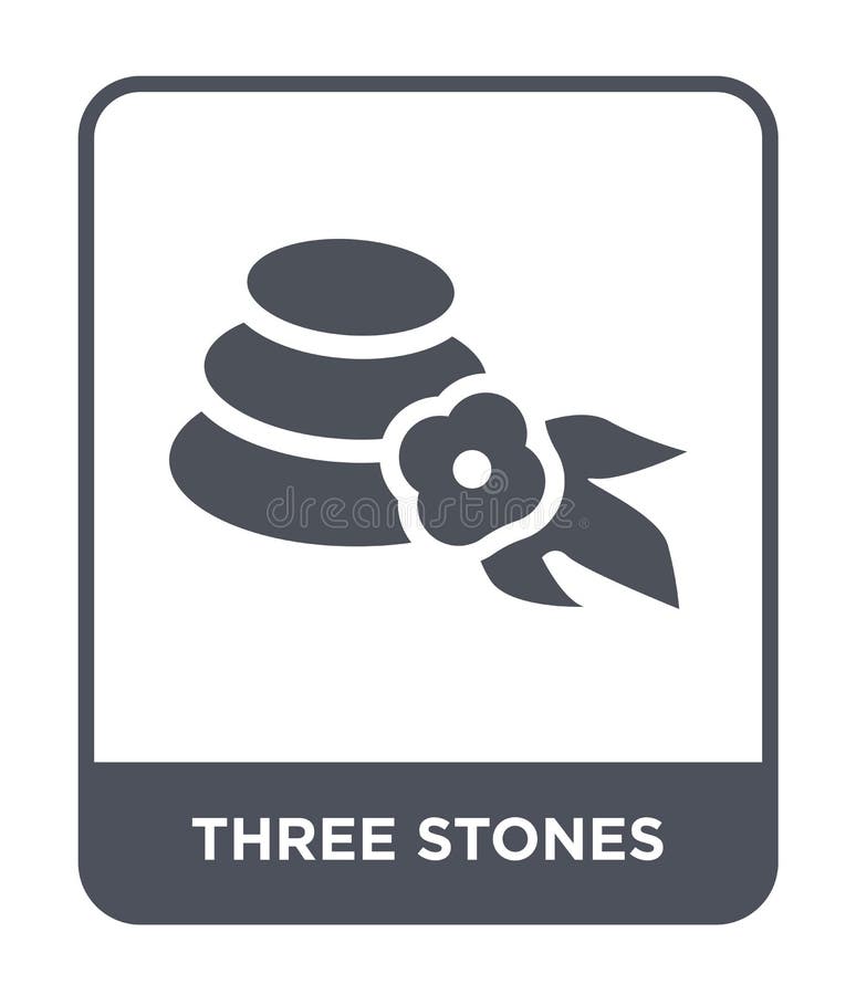 Three Stones Icon on White Background. Simple Element Illustration from ...