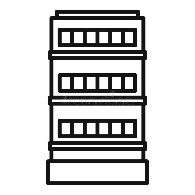 Three Storey Building with Windows Showing Urban Architecture Stock ...