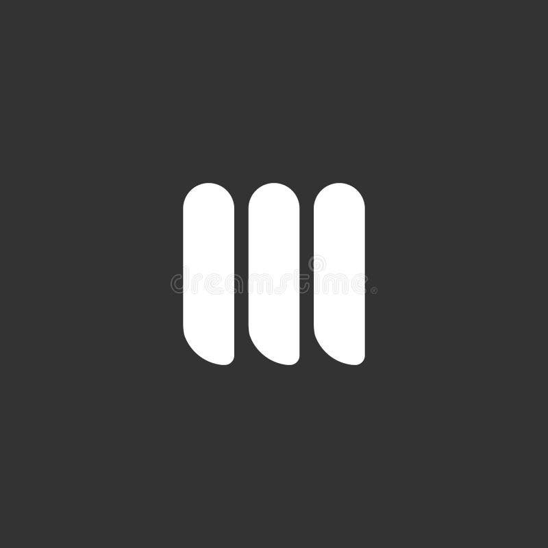 Three Stripes Curves Logo Vector Stock Vector - Illustration of concept ...