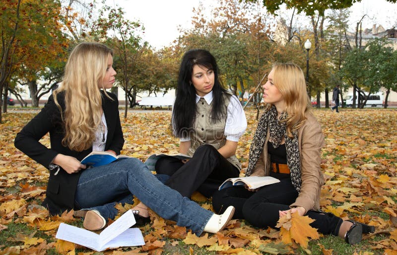 Three students stock photo. Image of formation, classmates - 7062510