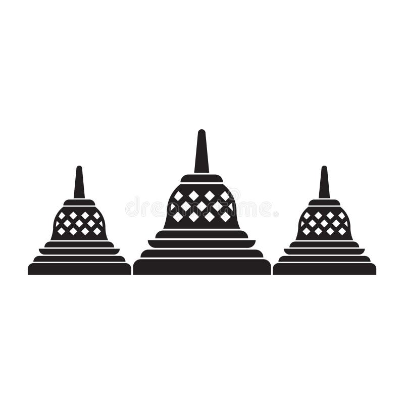 Borobudur Temple Yogyakarta Stock Illustrations – 154 Borobudur Temple ...