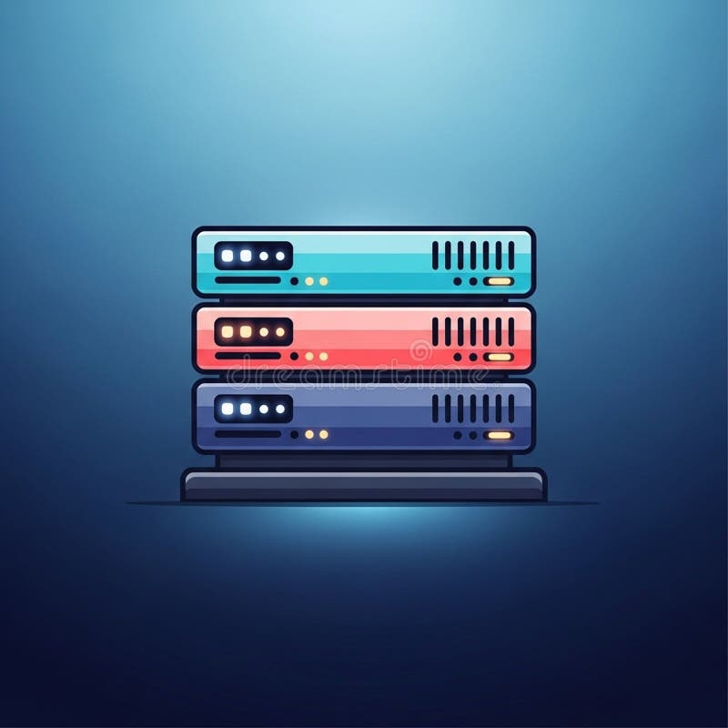 Stylized Server Units Stock Illustrations – 95 Stylized Server Units ...