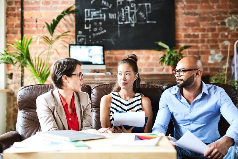 Professionals Brainstorming Stock Image - Image of executive ...