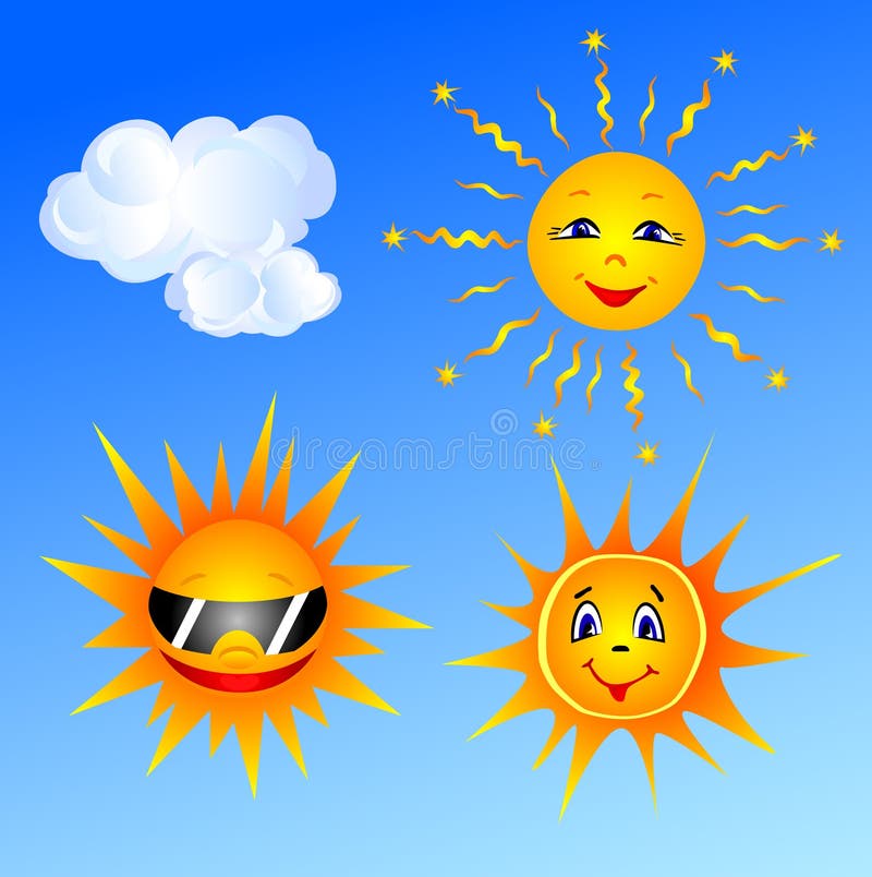 Three Suns stock vector. Illustration of pattern, sunny - 15582951