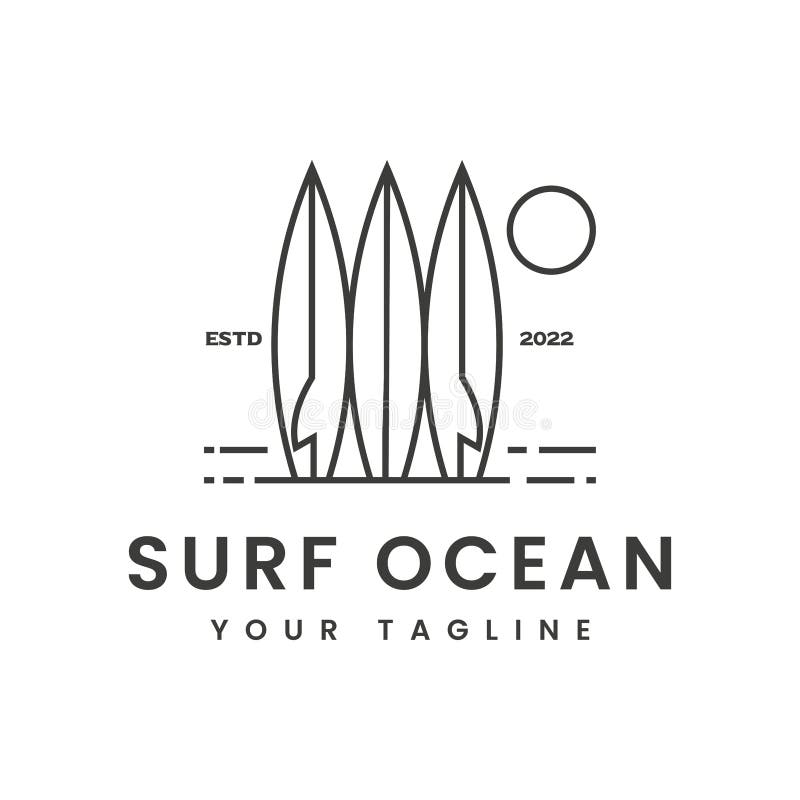 Three Surfboards, Summer Beach Surfing Vacation Logo Design Inspiration ...