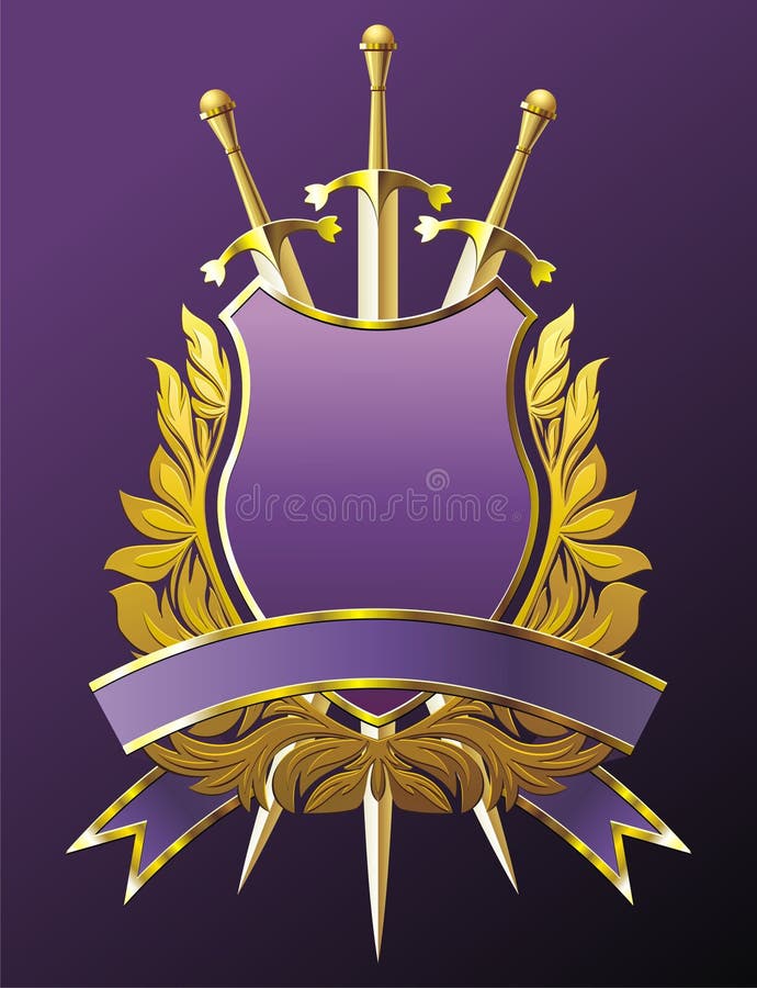 Three swords stock vector. Illustration of insignia, military - 16740750