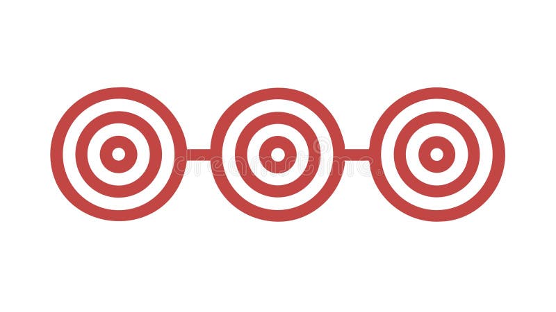 Three Targets Outline Icon Vector, Accuracy Aim, Vector Design ...