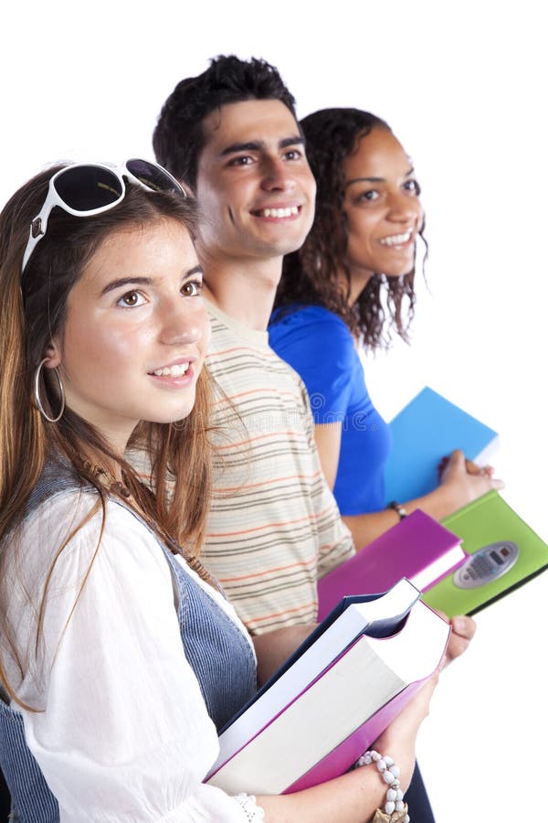 Three teenage studens stock image. Image of late, girls - 19781247