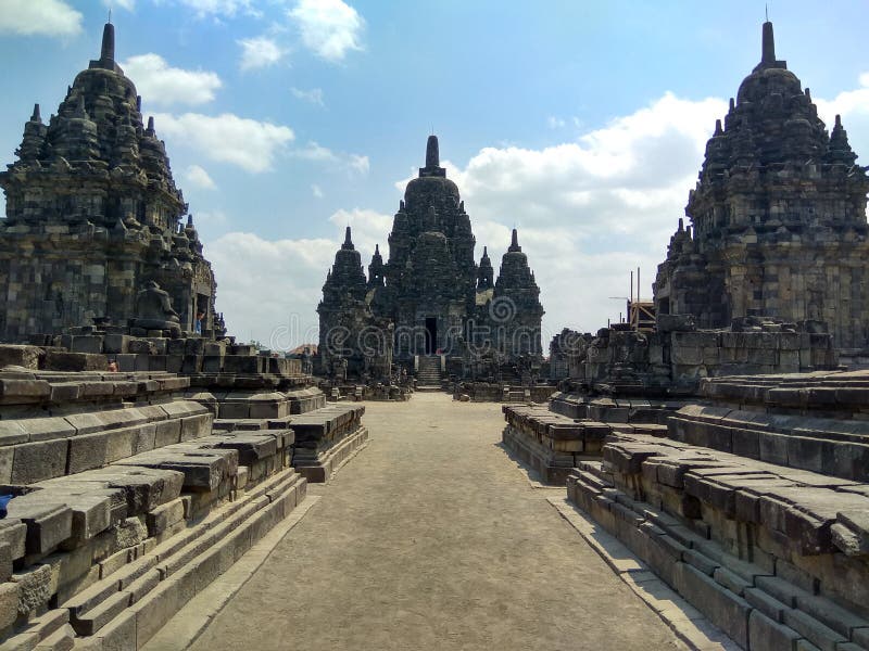 Three temples and blue sky stock photo. Image of building - 203219748