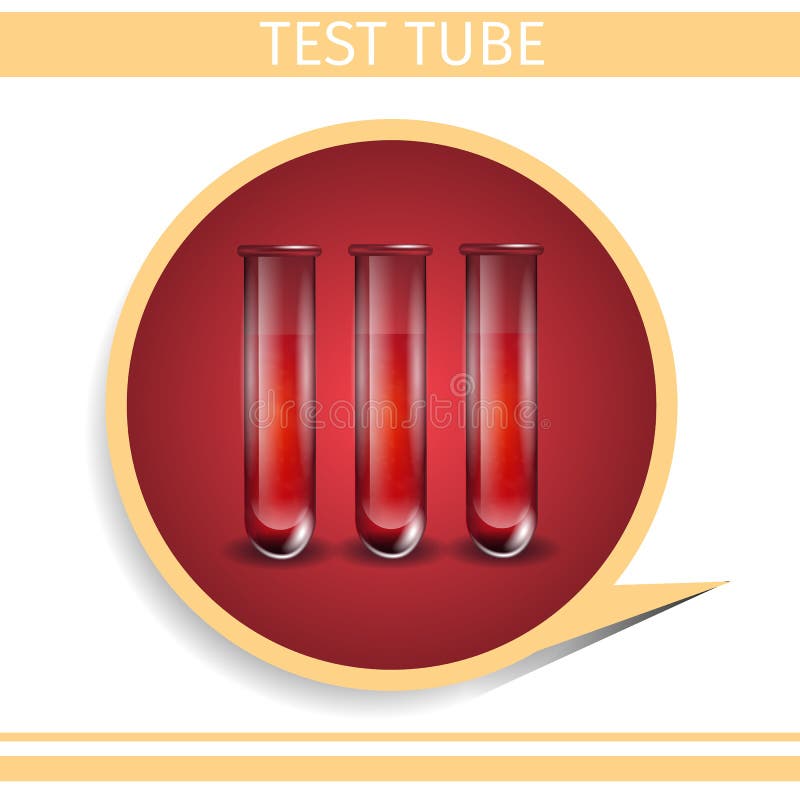 Three Test Tubes Illustration Stock Vector - Illustration of laboratory ...